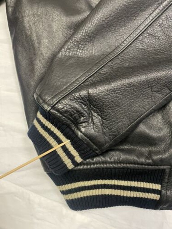 Vintage Avirex USA Flight Varsity Leather Jacket Size… - Gem