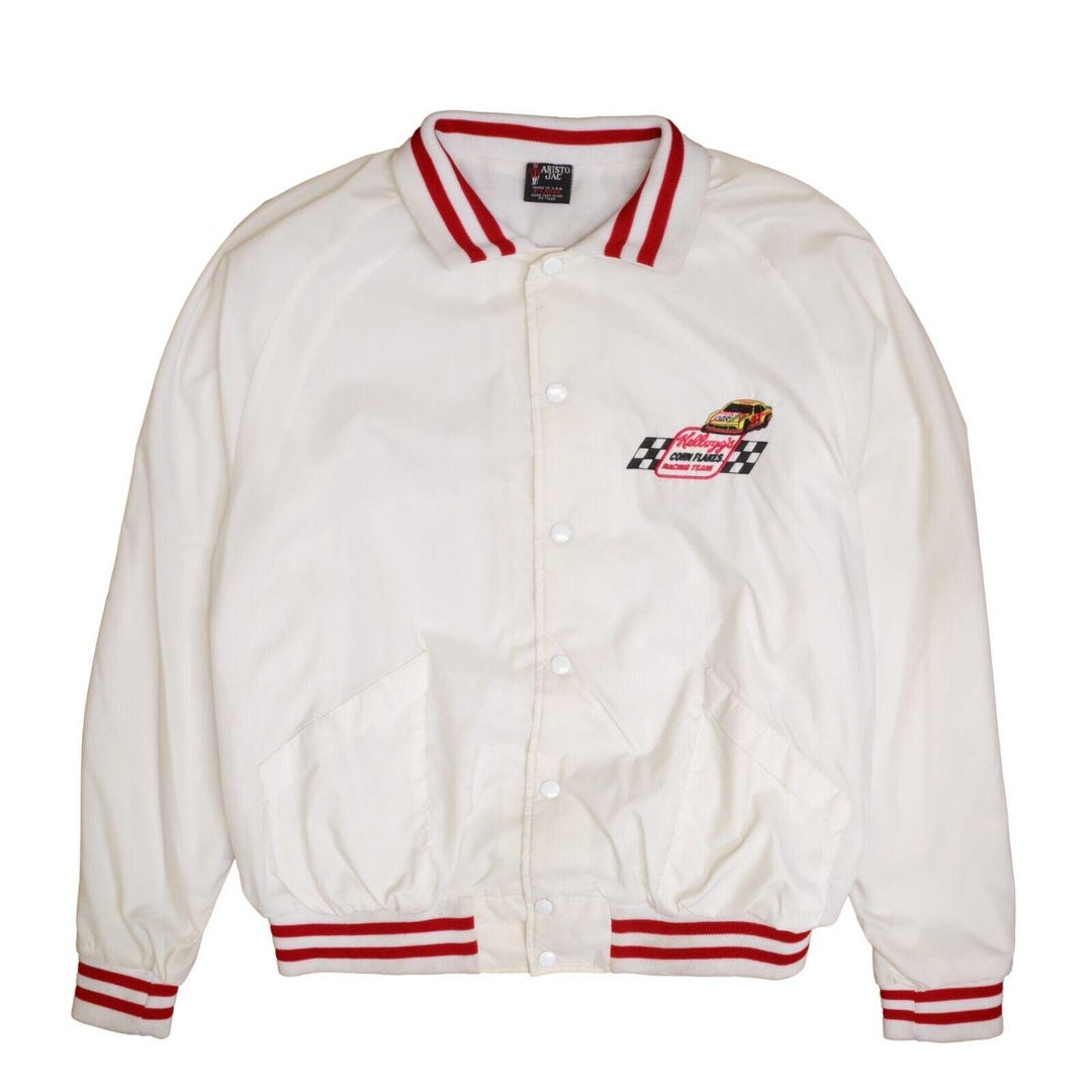 Vintage Kellogs Cornflakes Racing Jacket Size XL White - Etsy