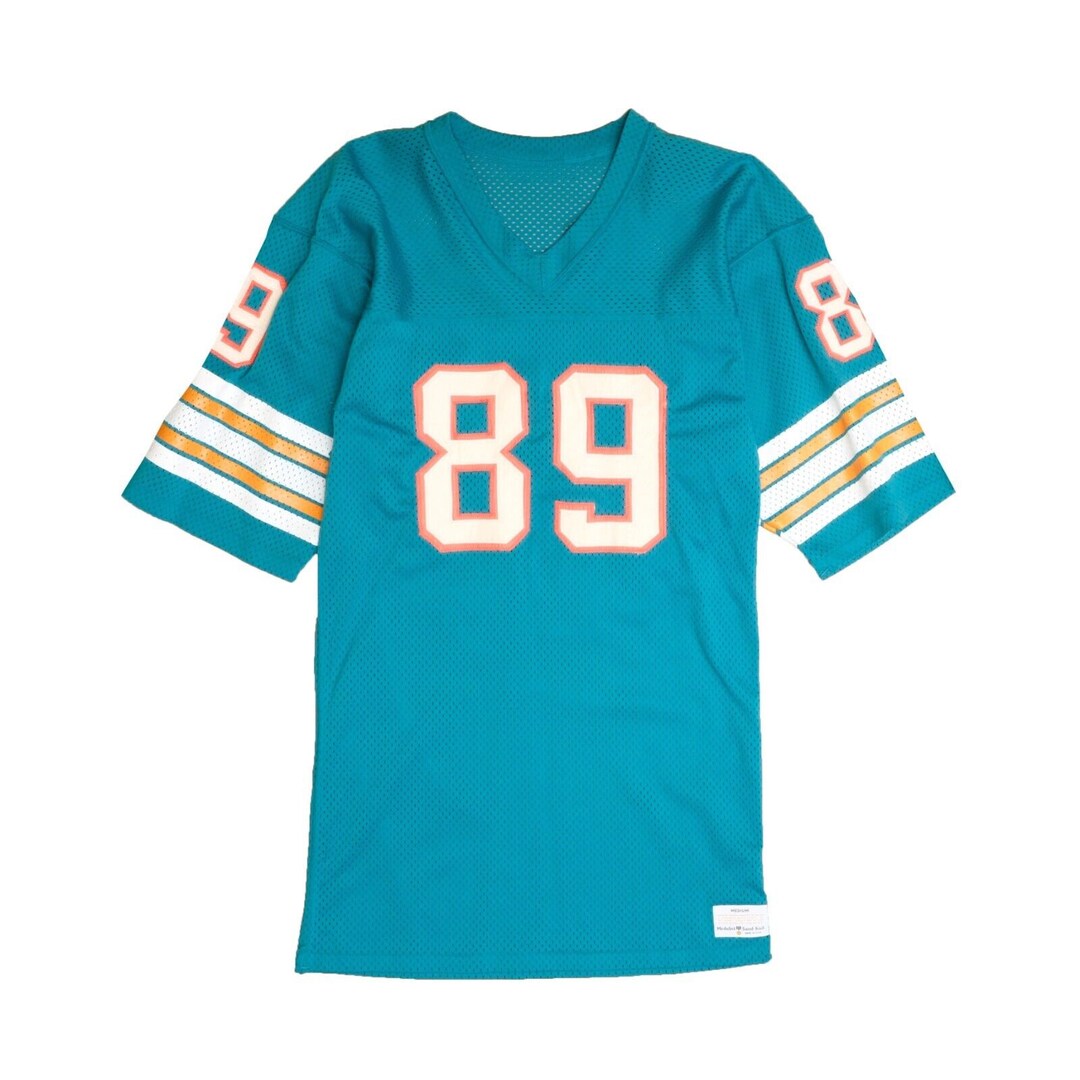 Vintage Miami Dolphins Nat Moore Medalist Sand Knit Jersey Size Medium ...