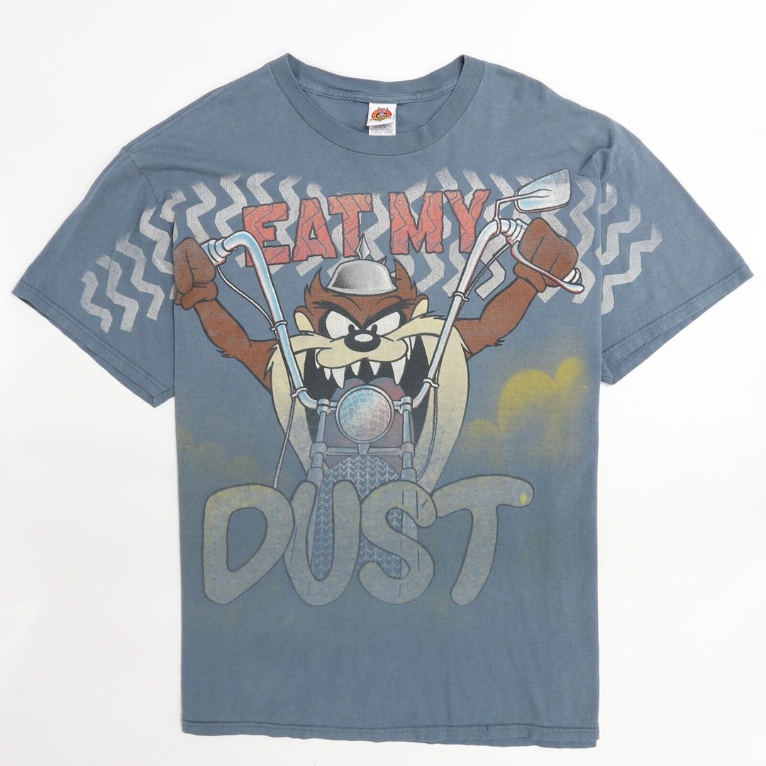 Vintage Eat My Dust Taz Looney Tunes T-shirt Size XL 1997 90s - Etsy
