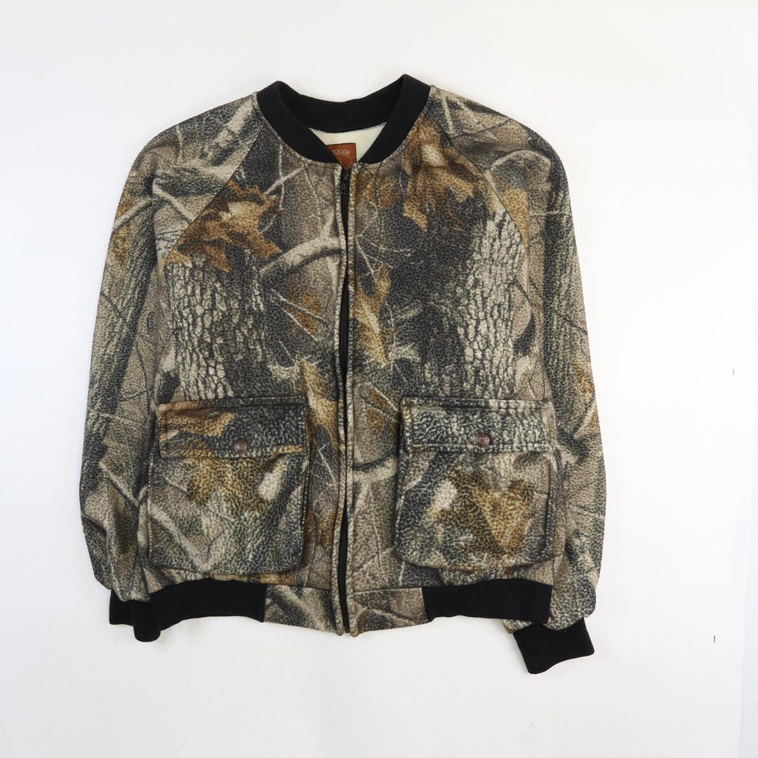 Vintage Outdoor Outfitter Tree Camo Bomber Jacket Size XL - Etsy