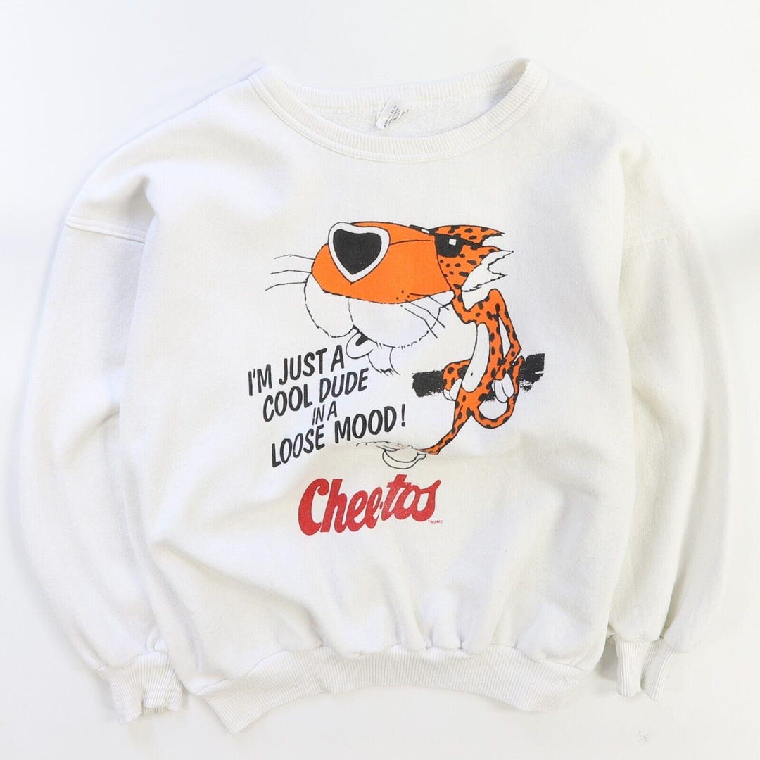 Vintage Cheetos Chester Cheetah Cool Dude Crewneck Sweatshirt Size XL ...
