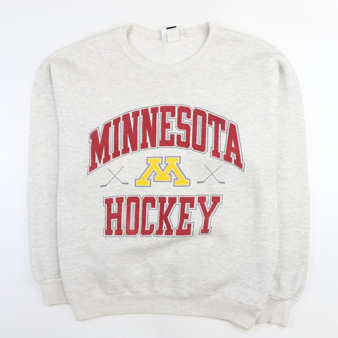 Vintage Minnesota Golden Gophers Hockey Crewneck Sweatshirt Size XL ...