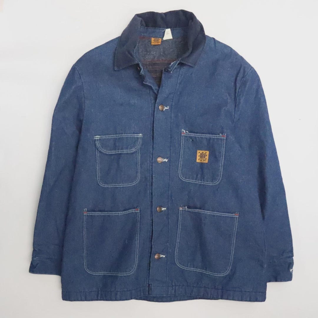 Vintage Big Ben Wrangler Work Jacket Size 44 Blanket Lined - Etsy