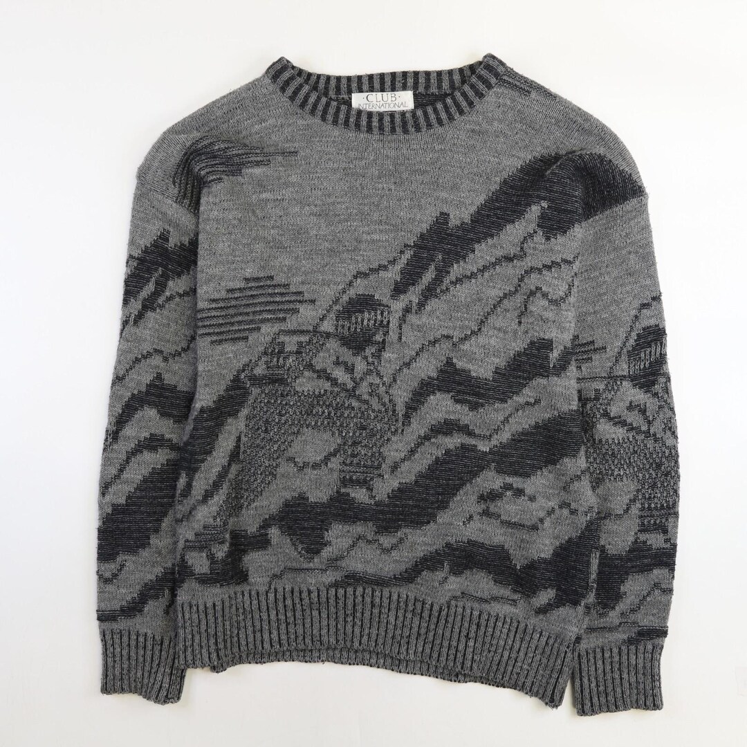 Vintage Club International Mountain Climb Crewneck Sweater Size Medium ...
