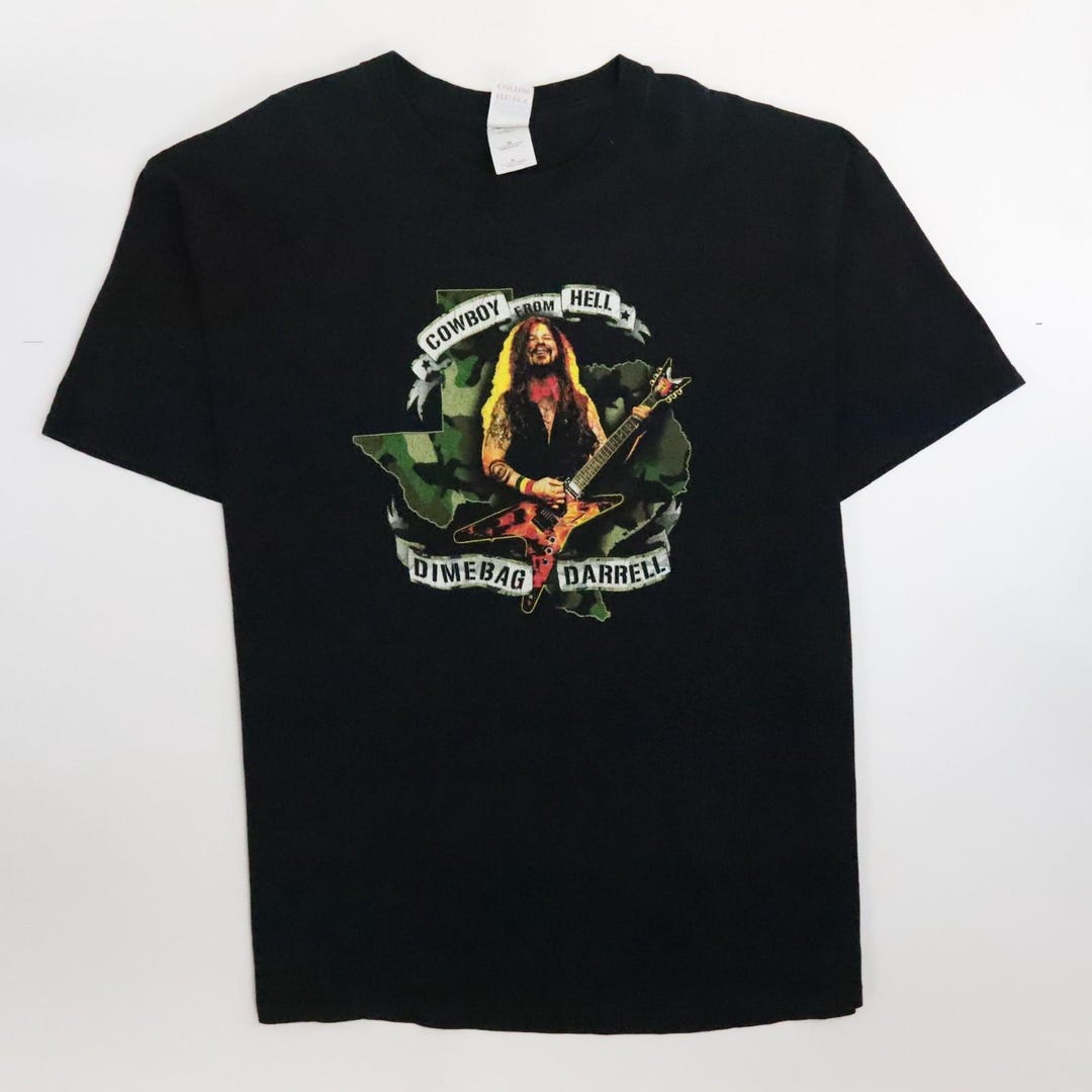 Vintage Cowboy From Hell Dimebag Darrell Getcha Pull T-shirt Size XL - Etsy