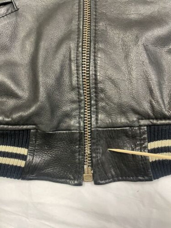 Vintage Avirex USA Flight Varsity Leather Jacket Size… - Gem