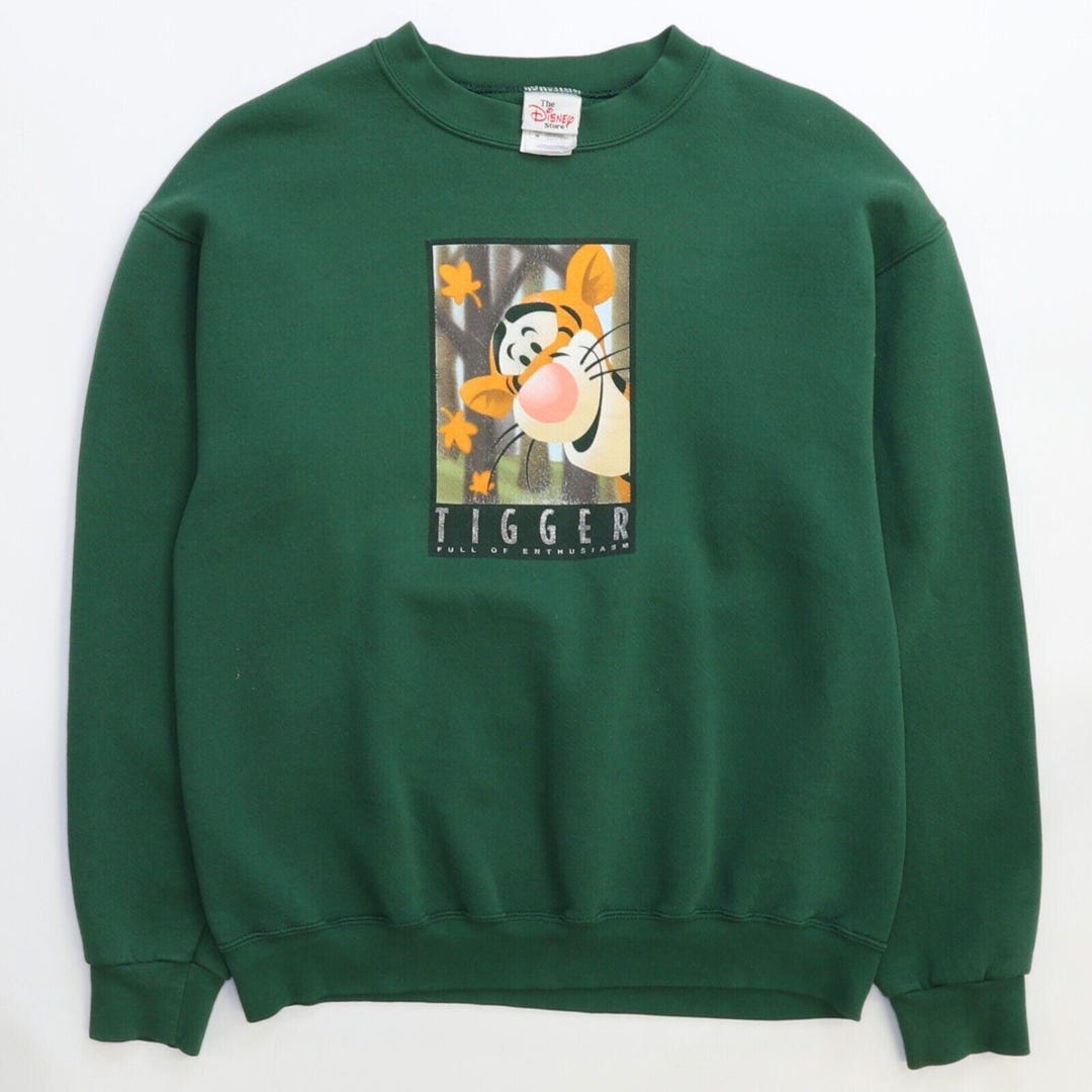 Vintage Tigger Full of Enthusiasm Disney Crewneck Sweatshirt Size ...