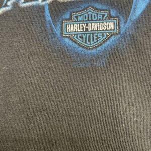 Vintage Harley Davidson Motorcycles Blue Flame T-shirt Size Large 2005 - Etsy
