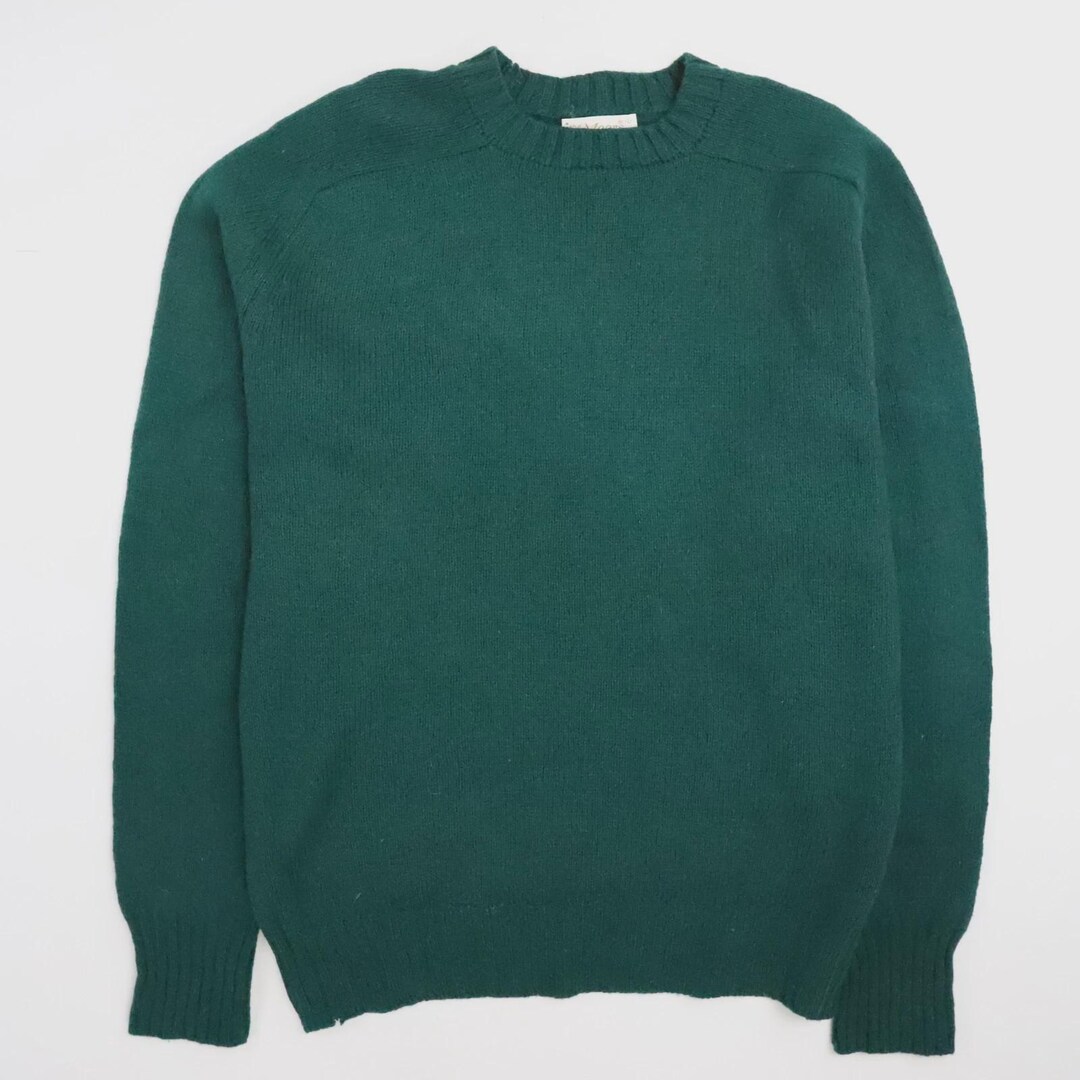 Vintage the Moors Lorf Jeff Wool Knit Crewneck Sweater Size Large Green ...