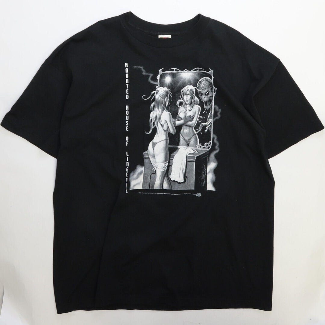Vintage Haunted House of Lingerie Comic Images T-shirt 2XL Fastner ...