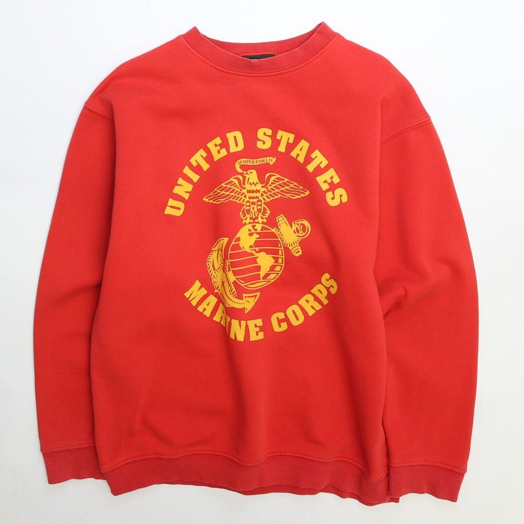 Vintage United States Marine Corps USMC Crewneck Sweatshirt Size Medium ...