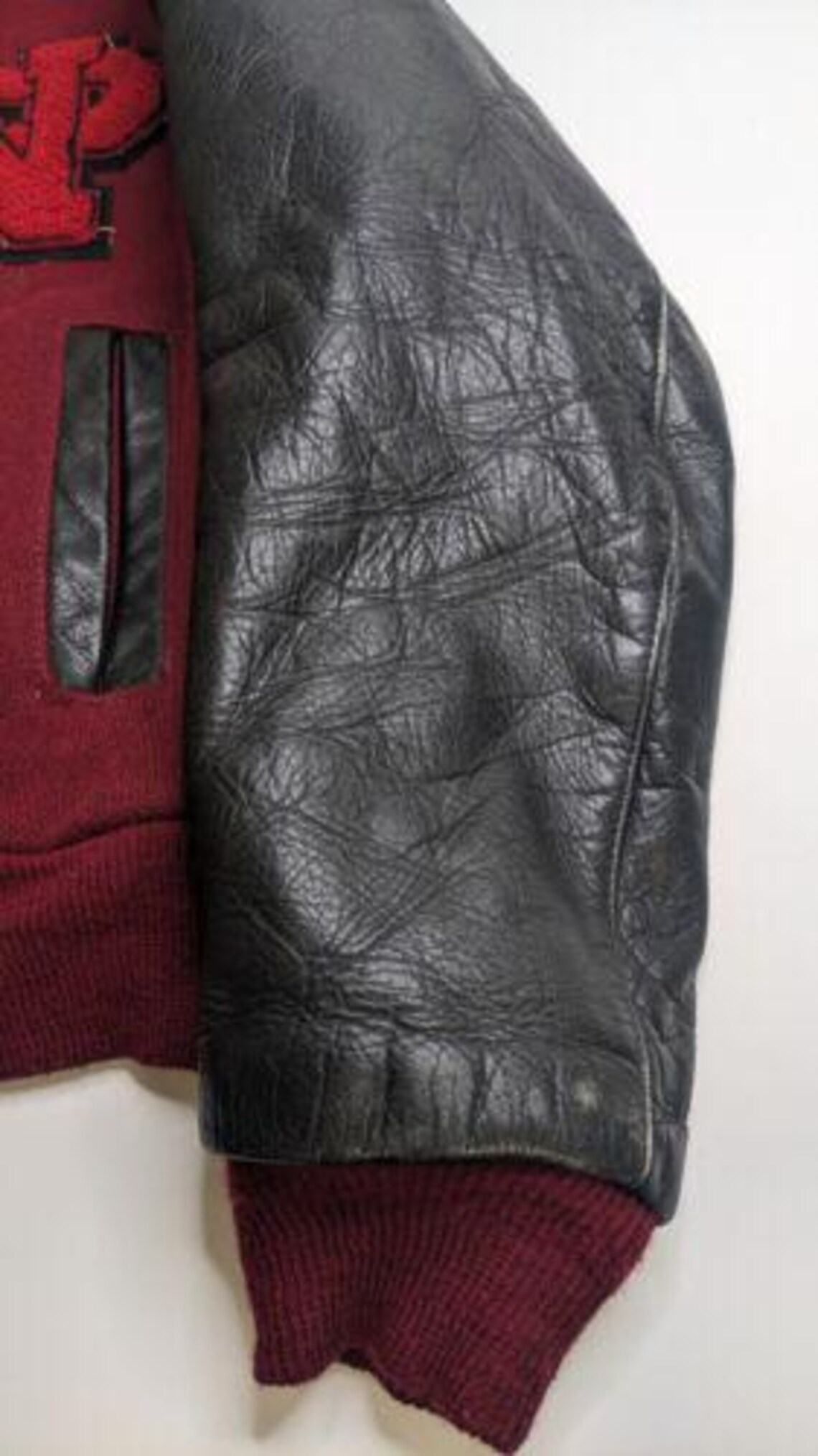 Vintage Delong Leather Wool Varsity Letterman Jacket Size 42 - Etsy