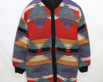 Vintage Brown Leather Fringed Aztec Coat / Western Suede Jacket - Etsy