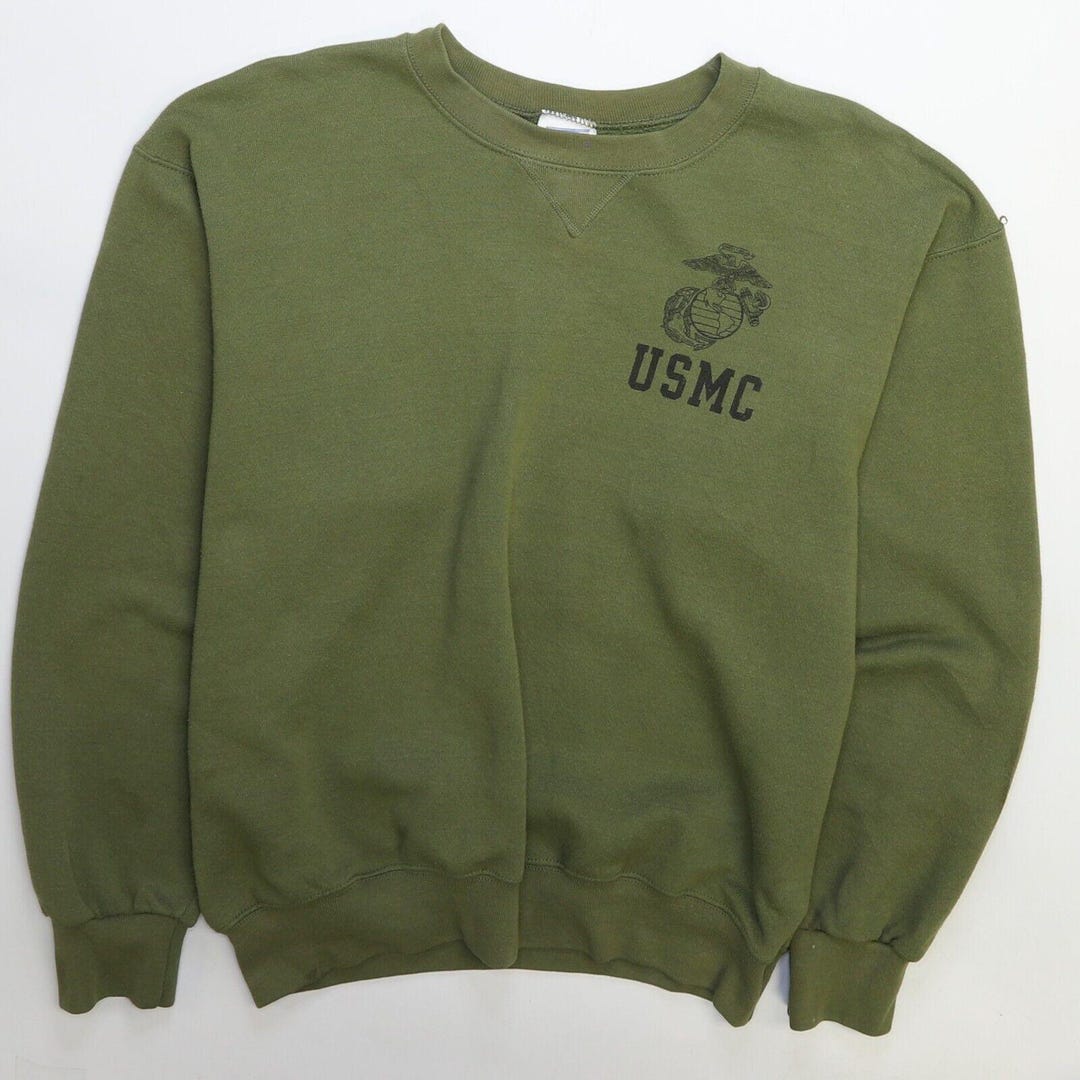 Vintage USMC United States Marine Corps Crewneck Sweatshirt Size Medium ...