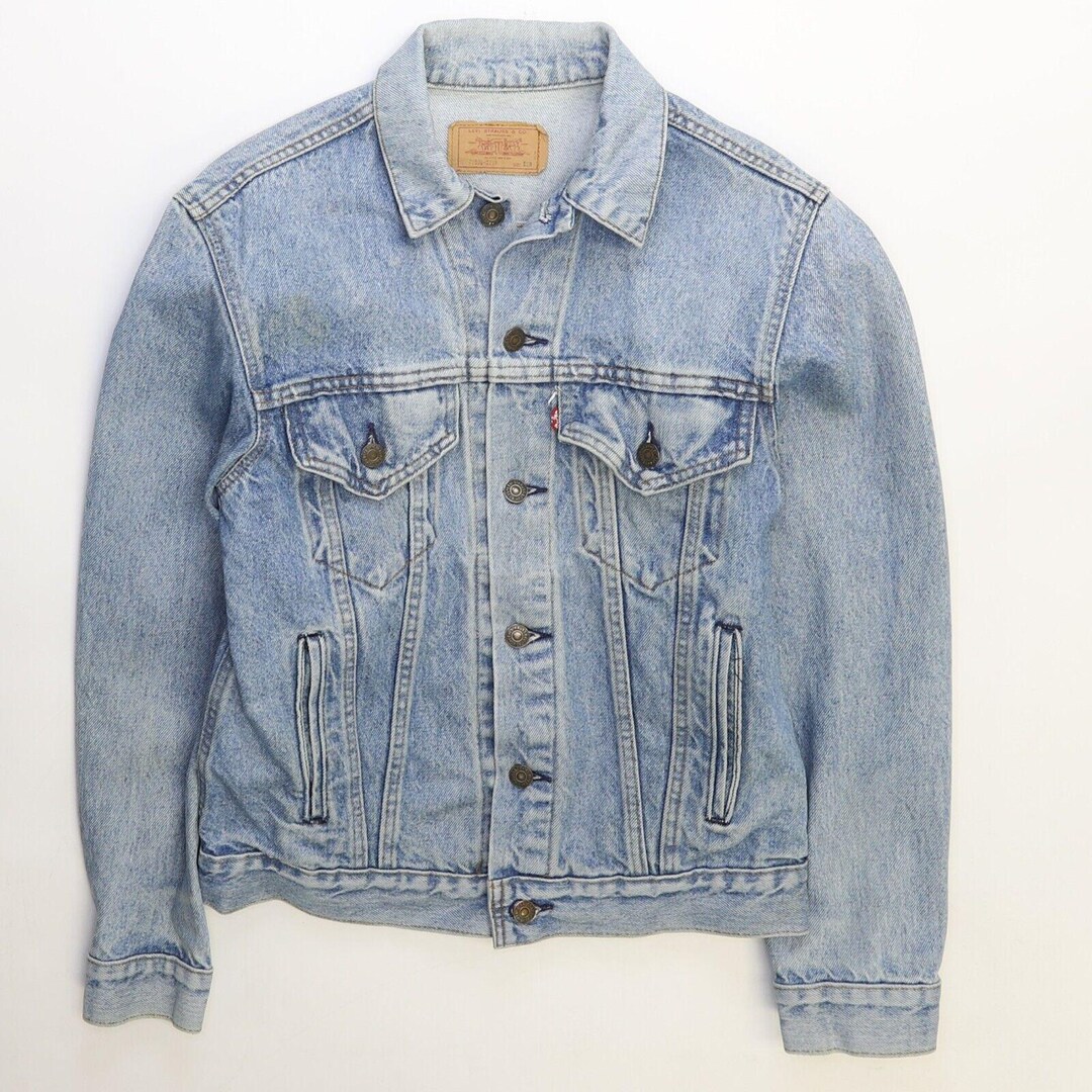 Vintage Levi's Denim Trucker Jacket Size 38R 70506 0214 - Etsy
