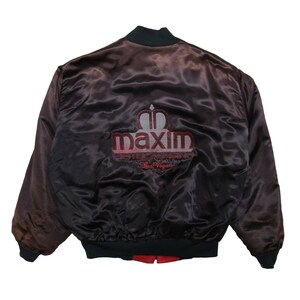 Vintage Maxim Las Vegas Bomber Jacket Size 2XL Reversible - Etsy