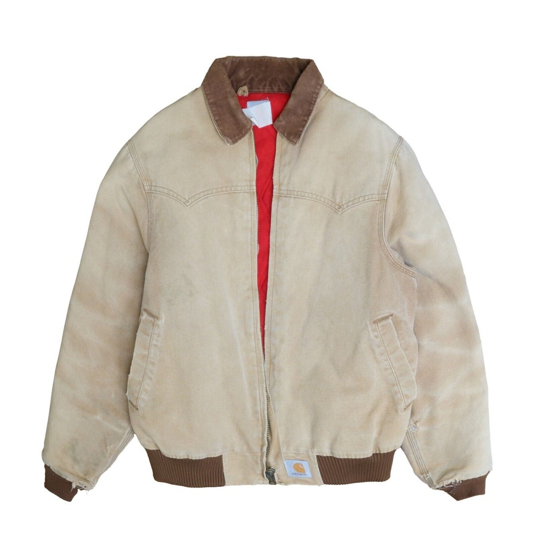 Vintage Carhartt Western Canvas Bomber Work Jacket Size Small - Etsy
