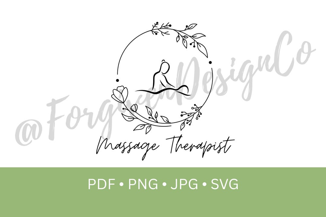 Massage Therapist Svg, Png, Jpg, Pdf, Floral Frame, Digital Download - Etsy