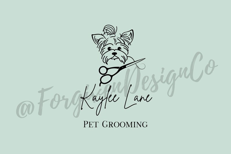Pet Grooming Logo Canva Template, Editable Template, Business Logo - Etsy