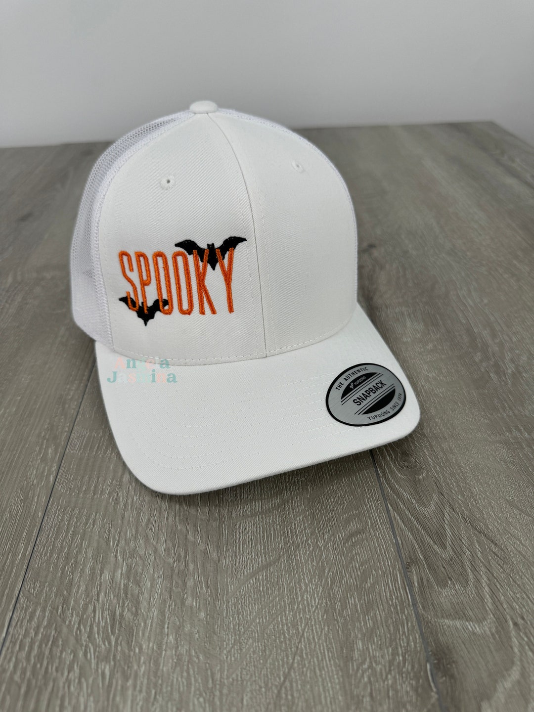 Spooky Trucker Hat, Cute Halloween Hat, Embroidered Spooky Halloween ...