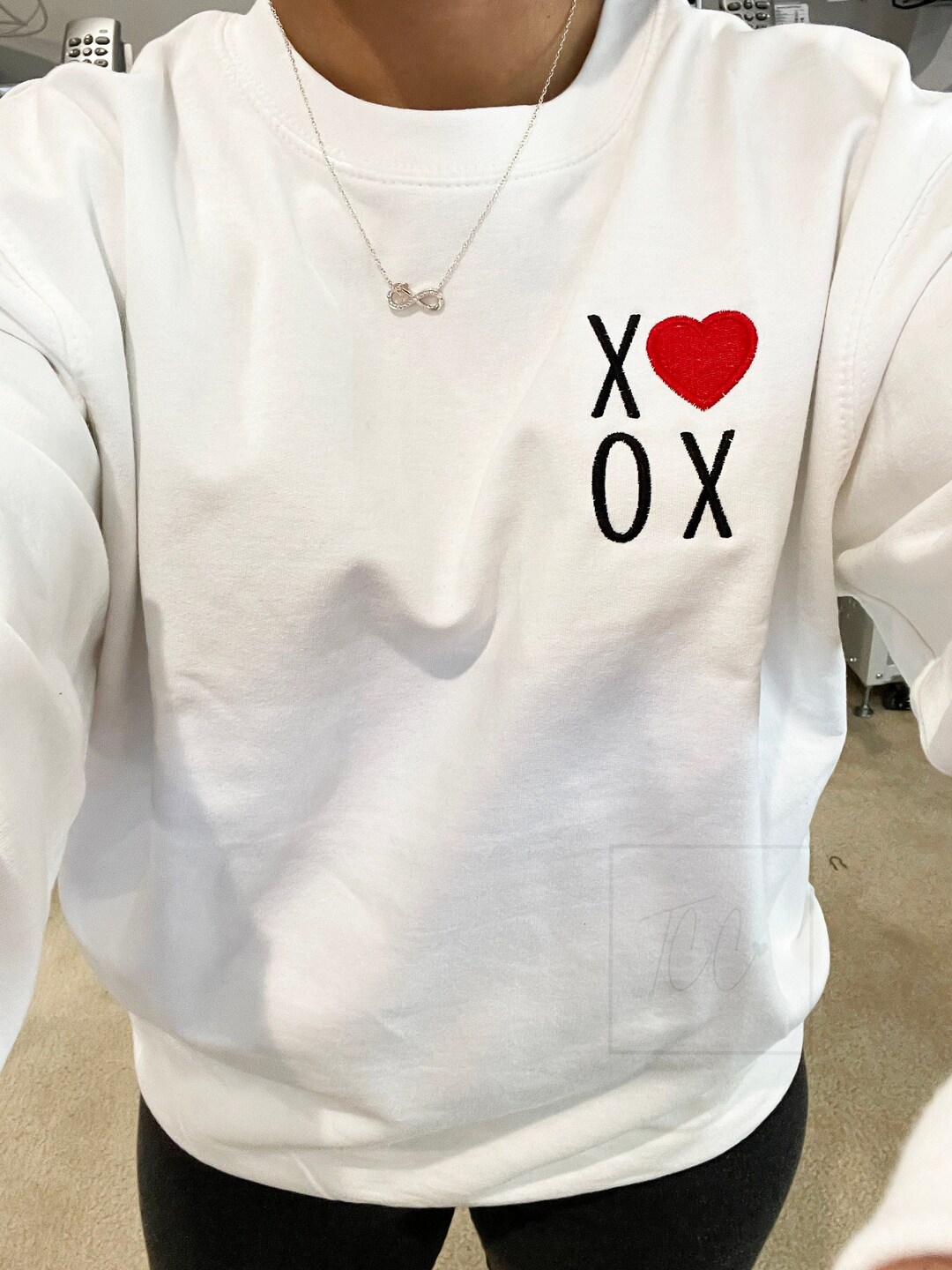 XOXO Embroidered Valentines Day Sweatshirt, XOXO Crewneck Sweatshirt ...