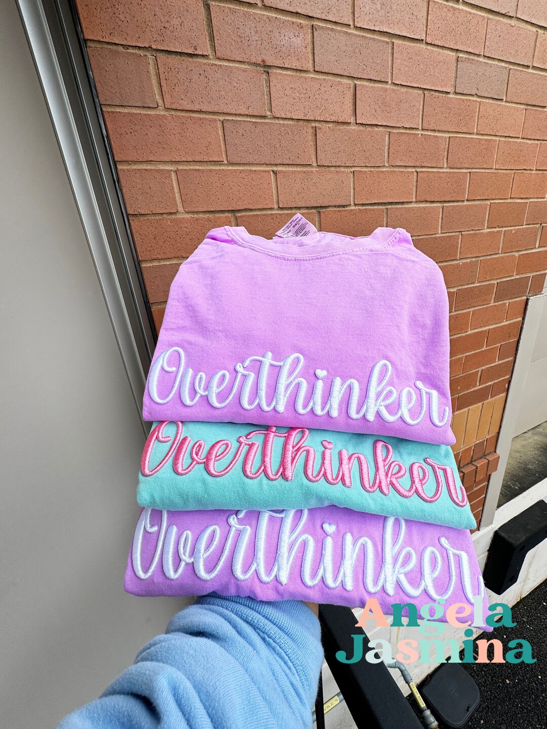 Overthinker 3D Puff Embroidered Comfort Colors Shirt - Etsy