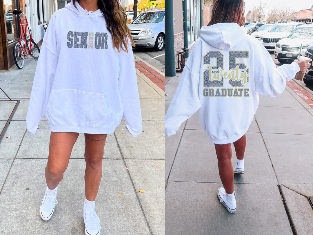 Personalized Senior 2025 Hoodie, Bling 2025 Graduate Sweatshirt ...