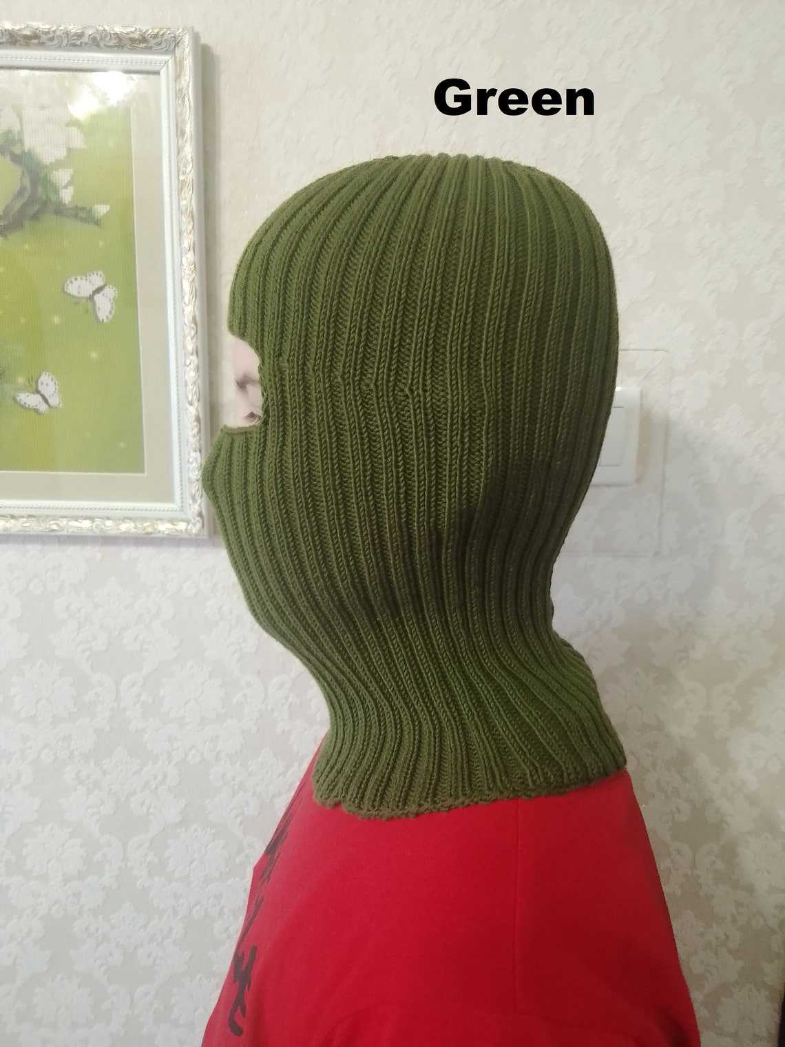 See Blue Balaclava Mask Cotton Balaclava Balaclava Summer Knit - Etsy