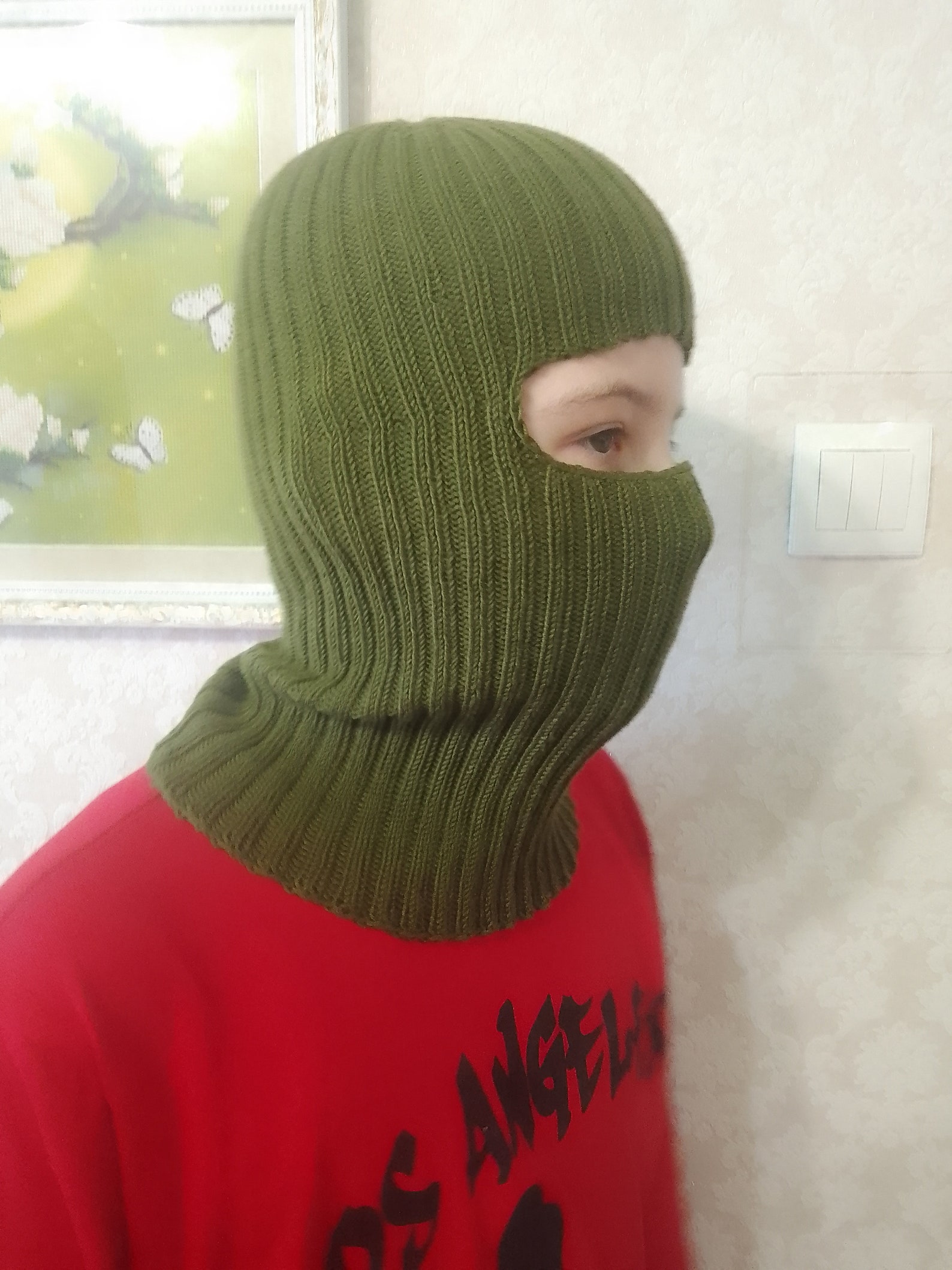 See Blue Balaclava Mask Cotton Balaclava Balaclava Summer Knit - Etsy