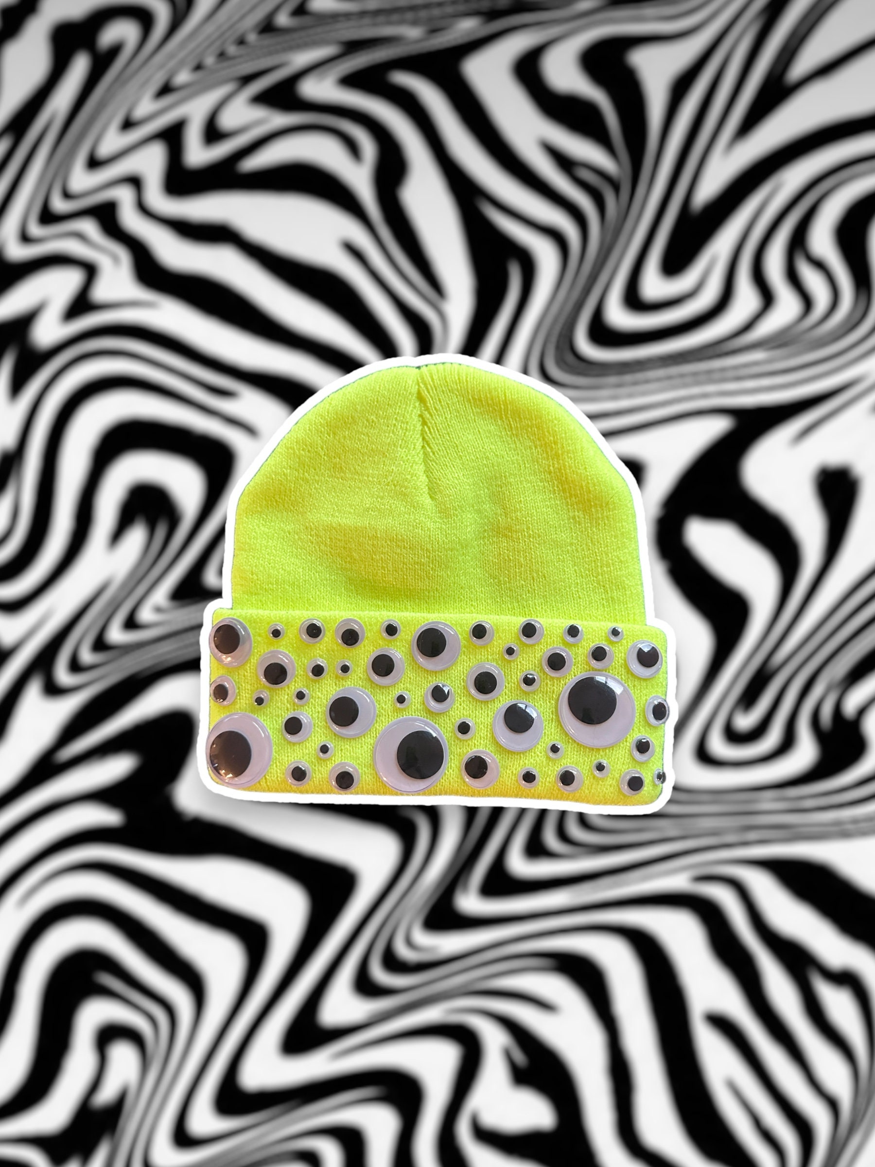 GOOGLEY EYE BEANIE Unique Beanie Funny Hat Google Eye Toboggan Wiggle ...