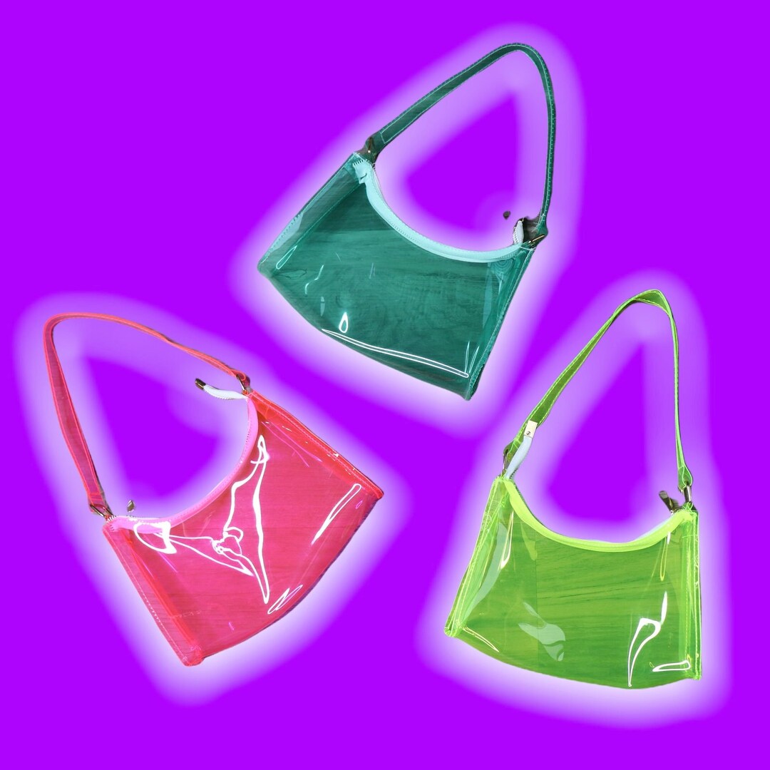 Clear Neon Handbags - Etsy