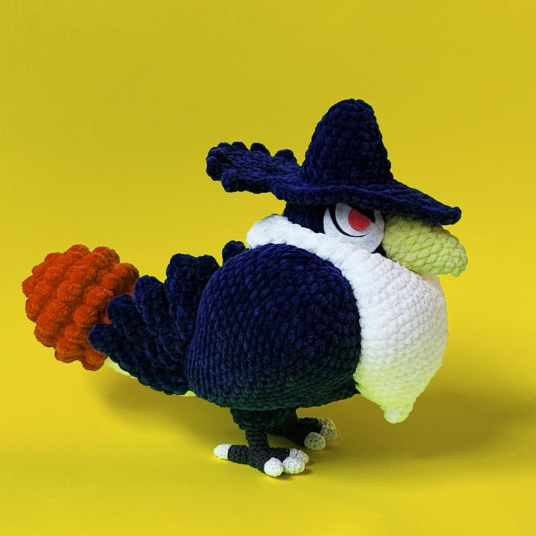 JUMBO HANDMADE PLUSHIE* Mafia Crow - Etsy