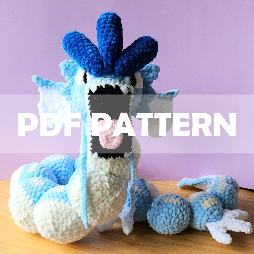 Blue Dragon Crochet Amigurumi Pattern - Etsy.de
