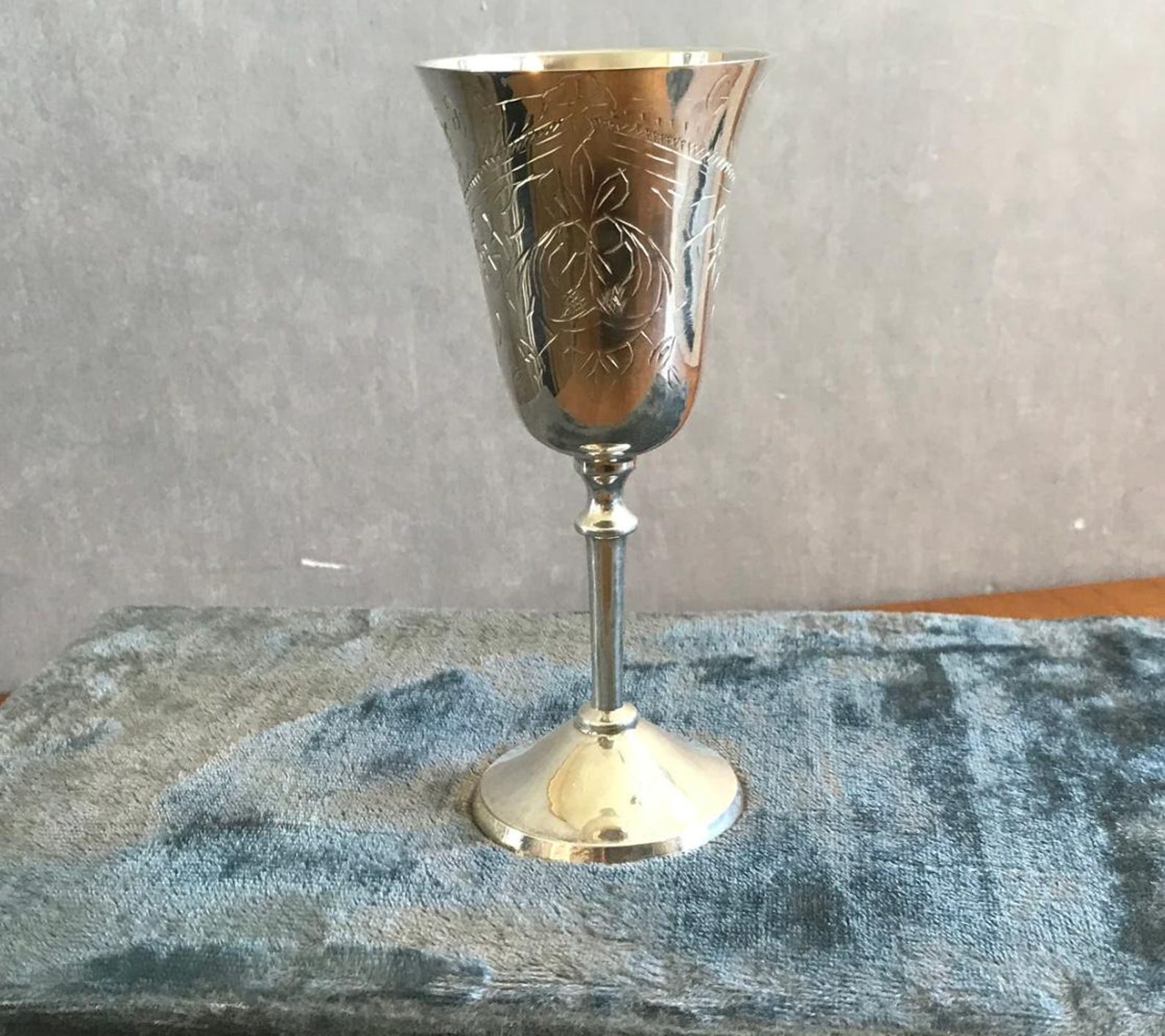 Vintage Silver-plated Goblets – Set of 5 in Original Case. - Etsy
