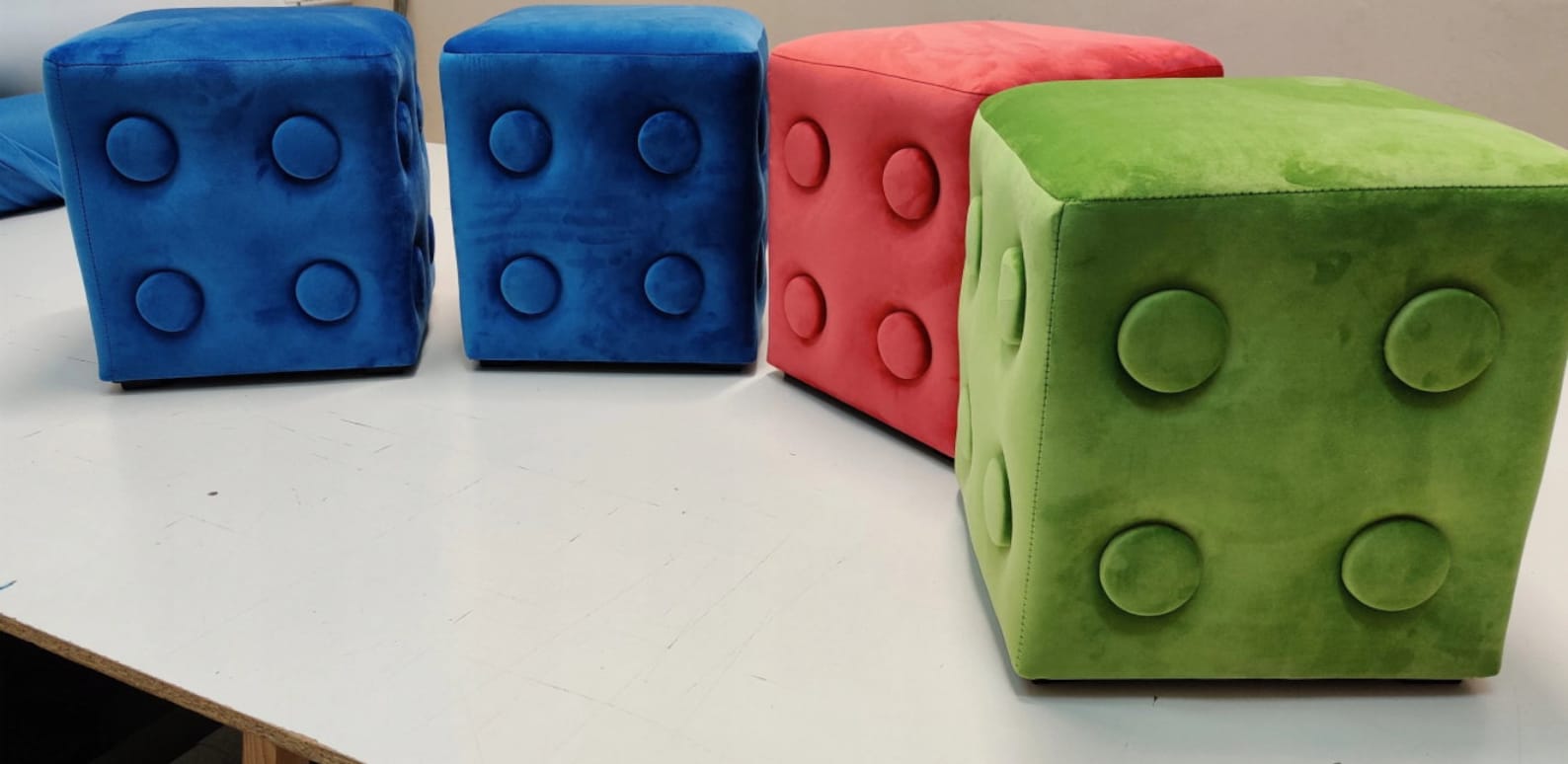 LEGO CUBE POUF 35cm X35cm Many Colors Lego-shaped Pouffes Upholstered ...
