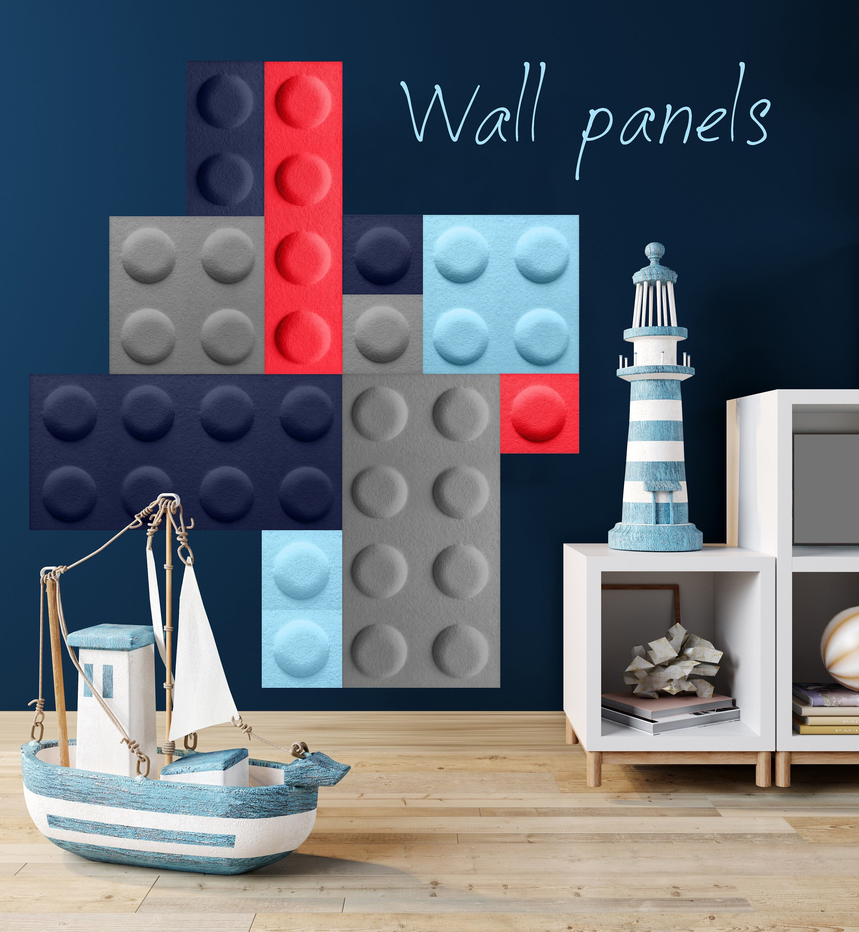 Felt Wall Panels | Wall Felt Headboard | FELT PANELS 3D | Colors and ...