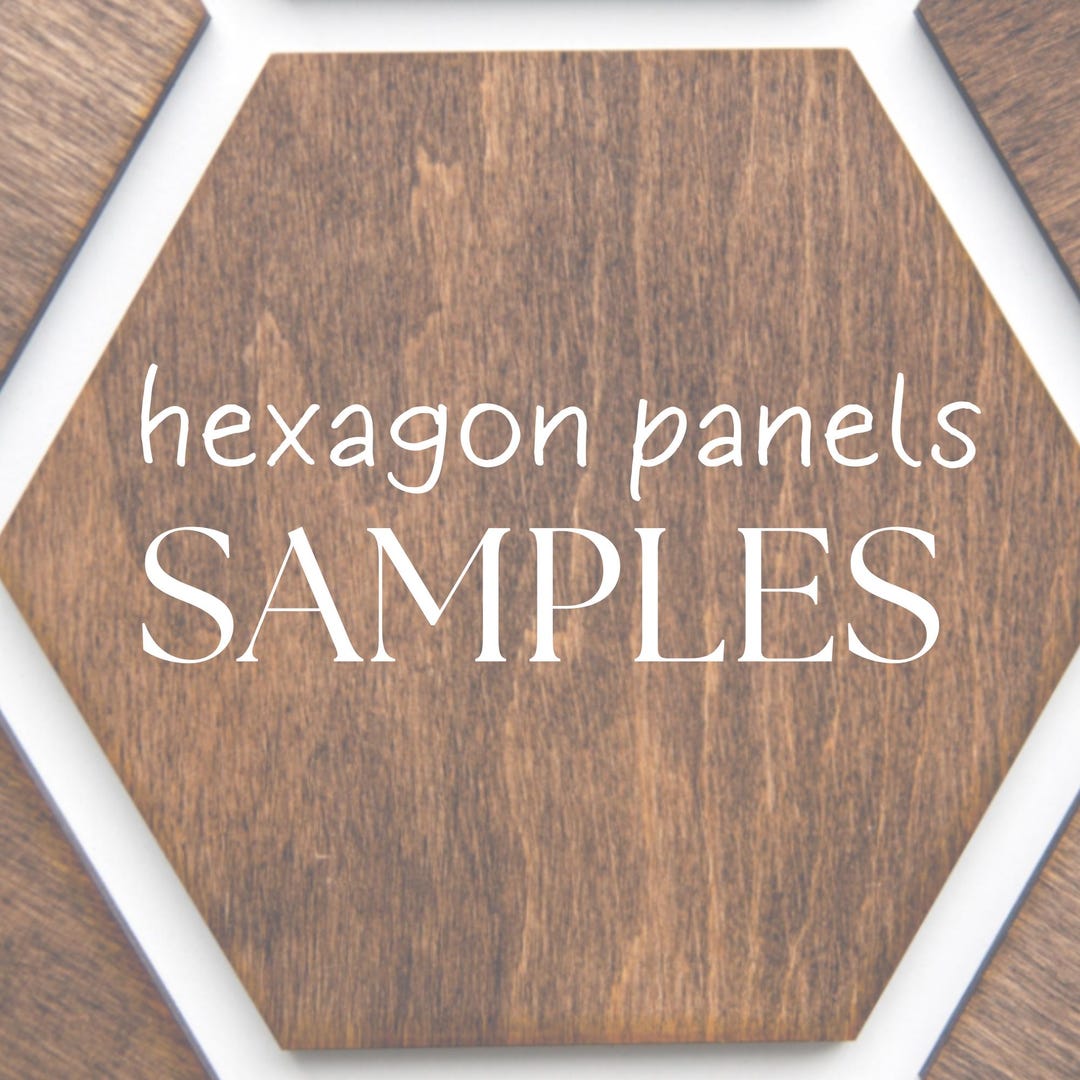 SAMPLES - Hexagon Panels - 4 Panels - Etsy