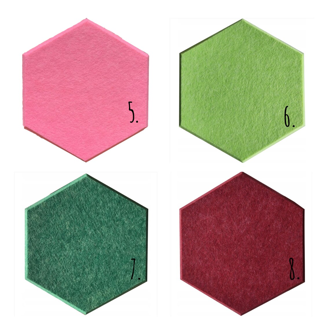 Modern FELT WALL PANELS, Honeycomb Panels, Wall Felt Headboard ...