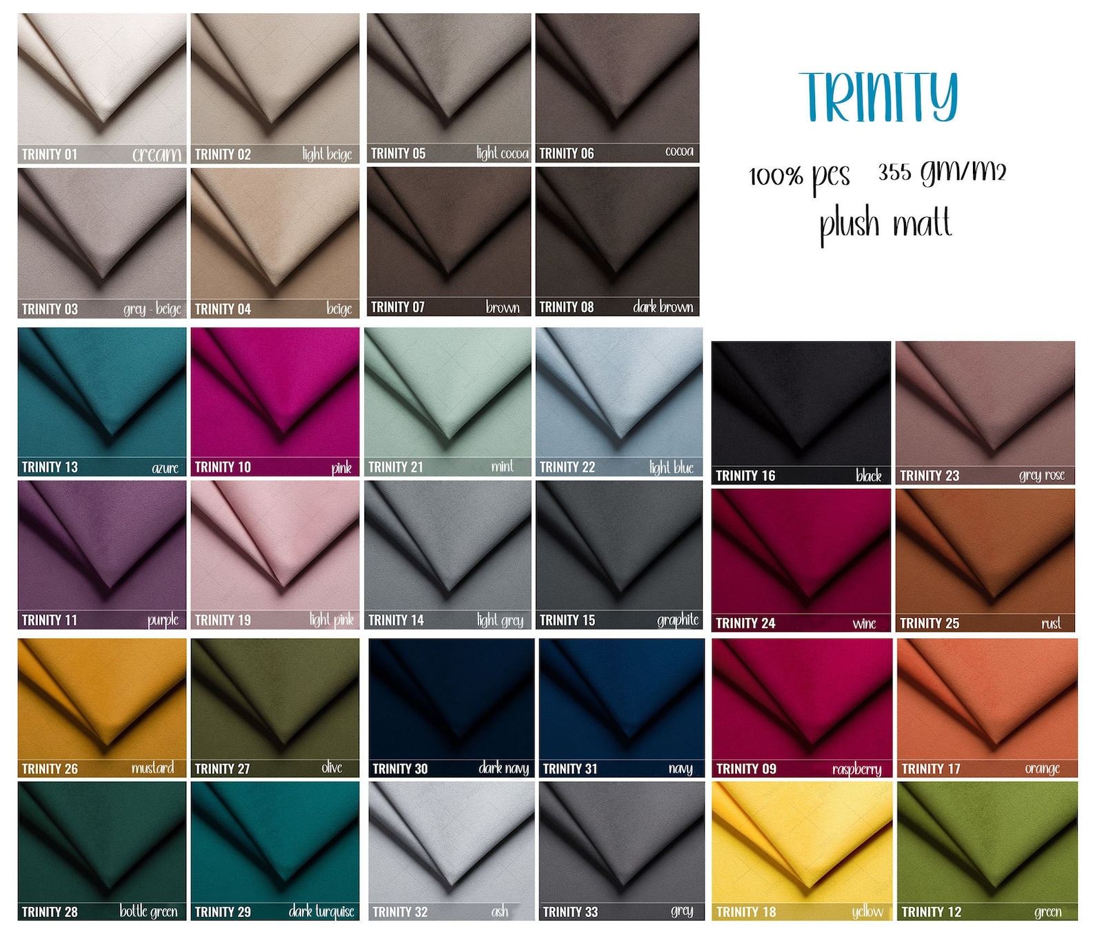 Fabric Swatch Choose the Color and Name of the Fabric - Etsy