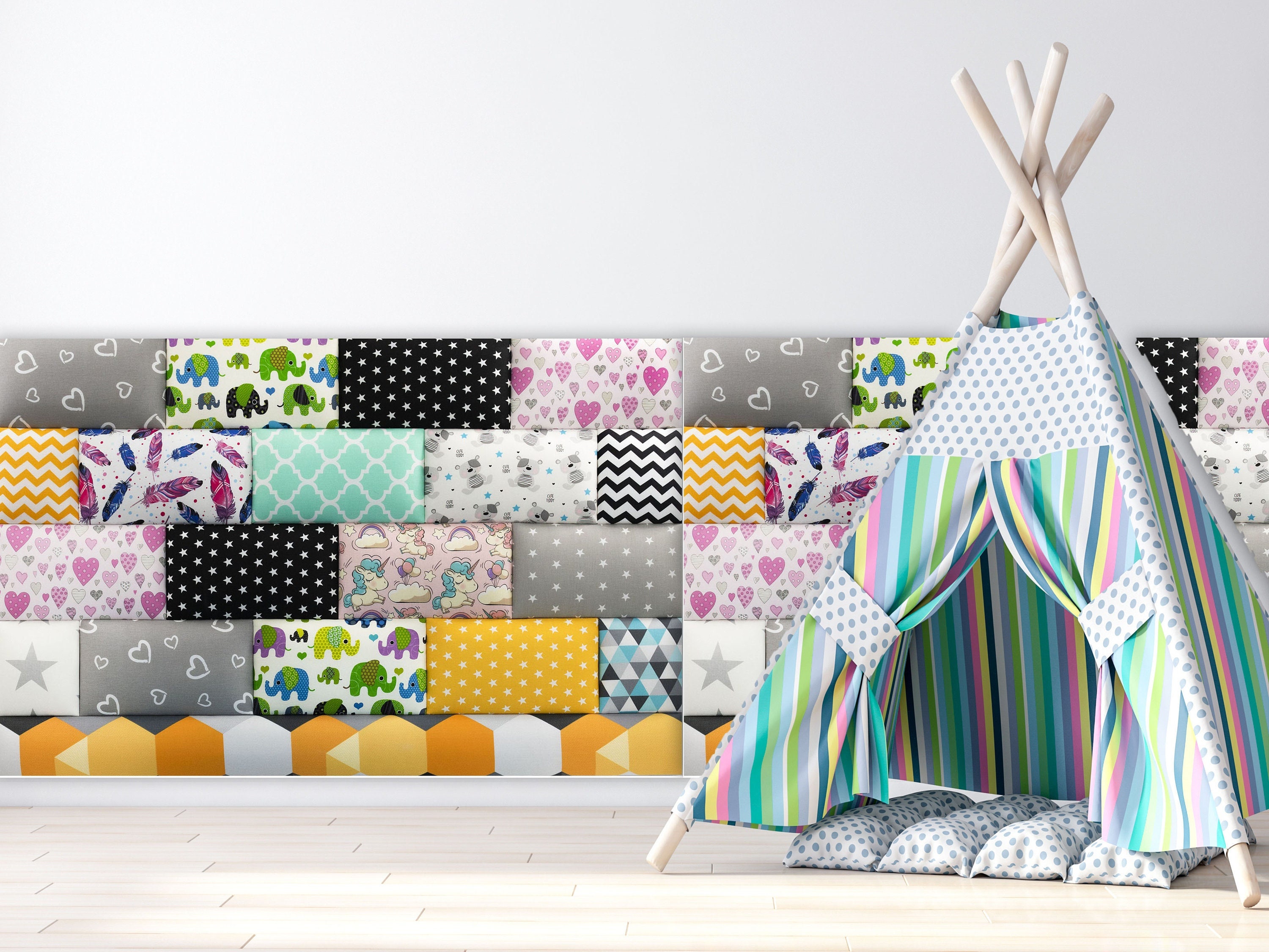 Wall Panels for Kids Room 3d Wall Panels Cute Wall Headboard Wall ...