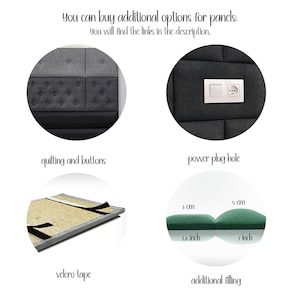 Upholstered Wall Headboard - Hurdle Soft Wall Panels Decor - Custom ...