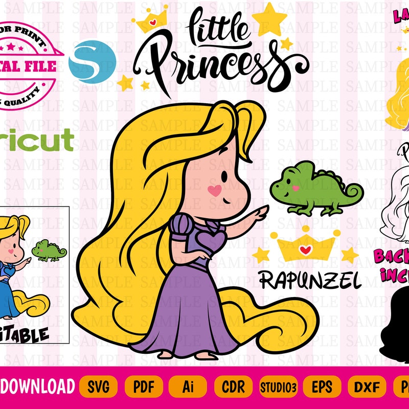 Rapunzel Svg - Etsy