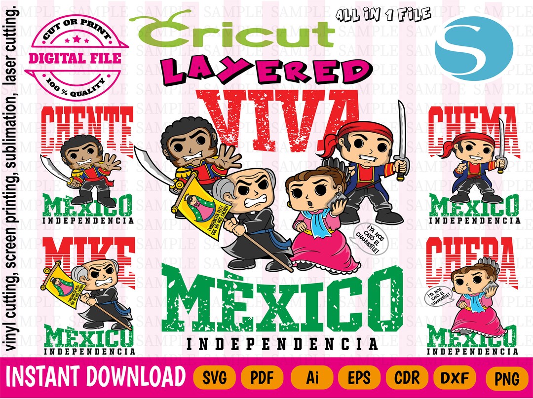 Mexico Bundle Svg - Viva México SVG - Mexican Independence Day Svg ...