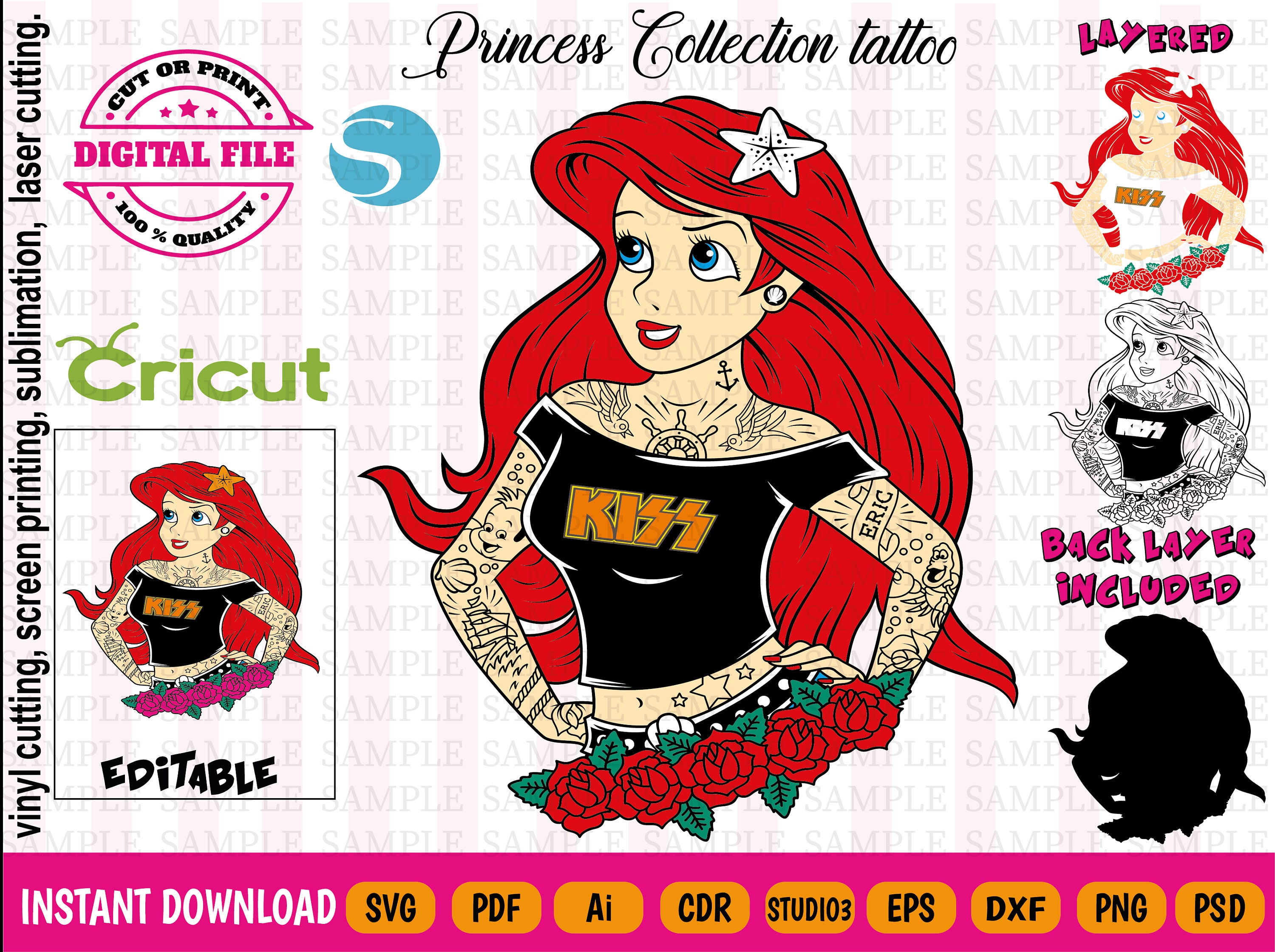 Punk Disney Princesses Ariel And Eric