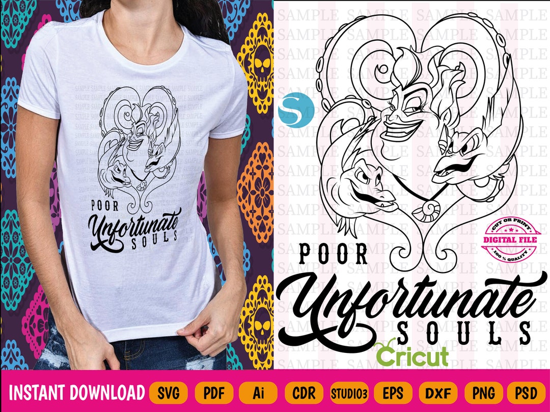 Ursula Silhouette Svg - Ursula Clipart - Ursula Png - Ursula Vector 9 ...