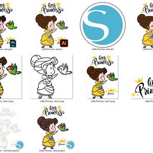 Little Princess Jane Svg - Jane Clipart - Jane Svg - Jane Vector ...
