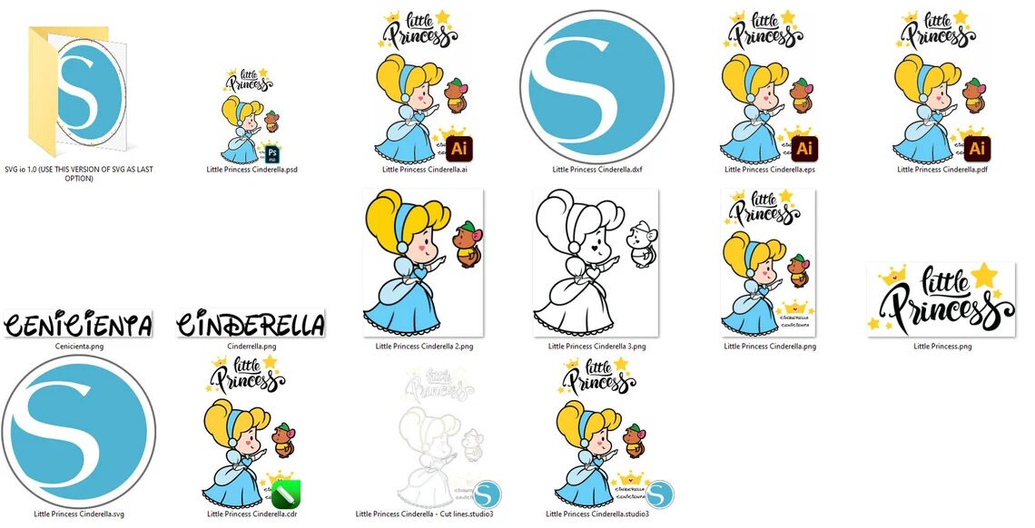 Little Princess Svg Vector 9 File Formats Digital File - Etsy
