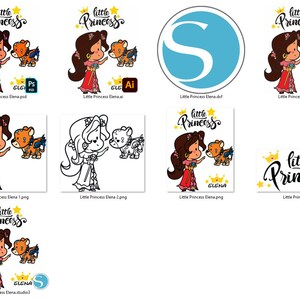 Little Princess Elena Svg - Elena Clipart - Elena Svg - Elena Vector 9 ...