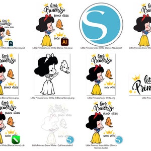 Little Princess Snow White Svg Snow White Clipart Blanca Nieves Svg ...
